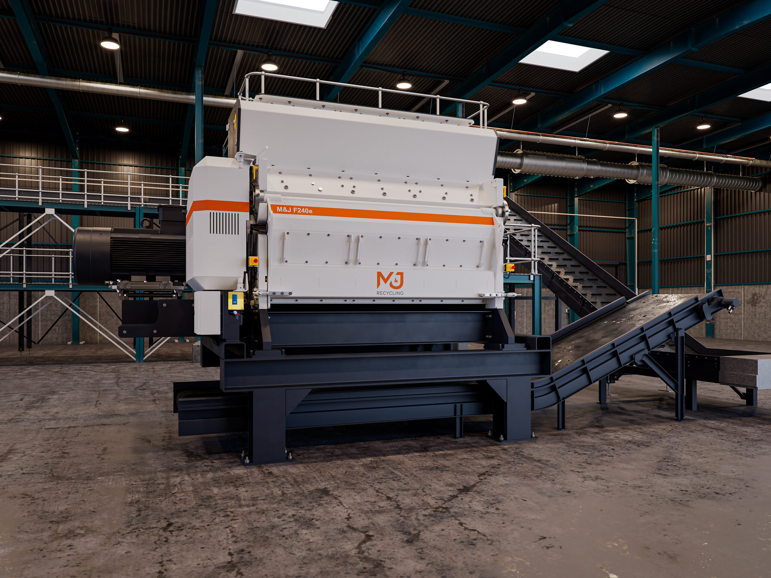 Electric fine-shredder from M&J Recycling - RECYCLING magazine