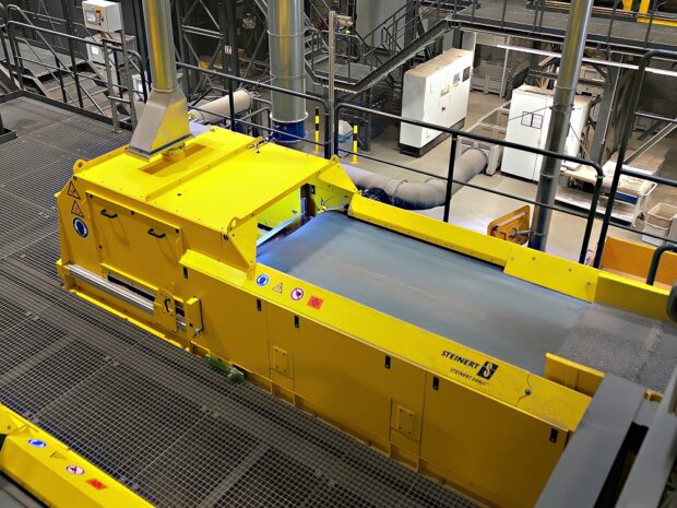 Incineration bottom ash add-on for Steinert non-ferrous metals ...